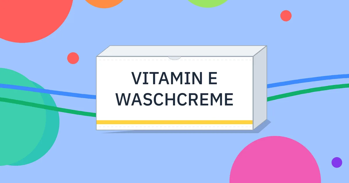Symbolbild: Packung mit der Aufschrift VITAMIN E WASCHCREME (PZN 08790272) – Verfügbarkeit und Bezug in Apotheken in Frankfurt am Main