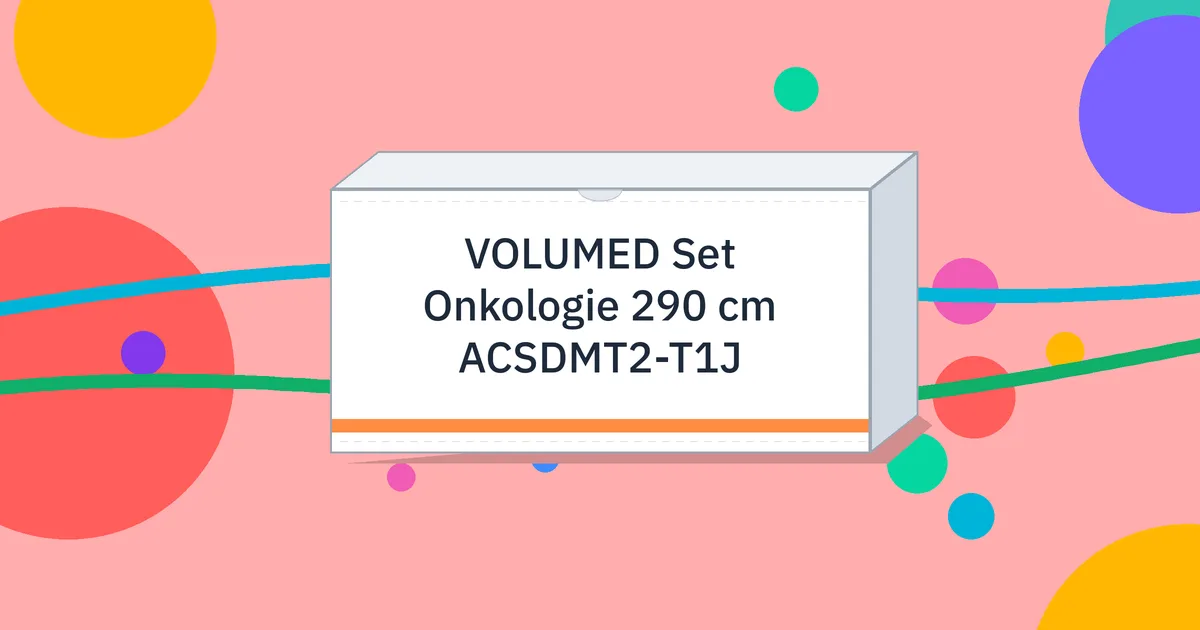 Symbolbild: Packung mit der Aufschrift VOLUMED Set Onkologie 290 cm ACSDMT2-T1J (PZN 13475176) – Verfügbarkeit und Bezug in Apotheken in Frankfurt am Main