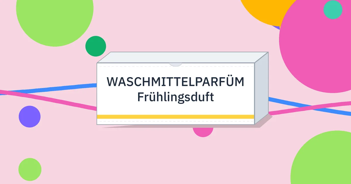 Symbolbild: Packung mit der Aufschrift WASCHMITTELPARFÜM Frühlingsduft (PZN 02706069) – Verfügbarkeit und Bezug in Apotheken in Frankfurt am Main