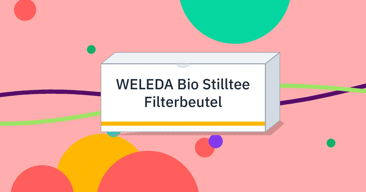Symbolbild: Packung mit der Aufschrift WELEDA Bio Stilltee Filterbeutel (PZN 16020080) – Verfügbarkeit und Bezug in Apotheken in Frankfurt am Main