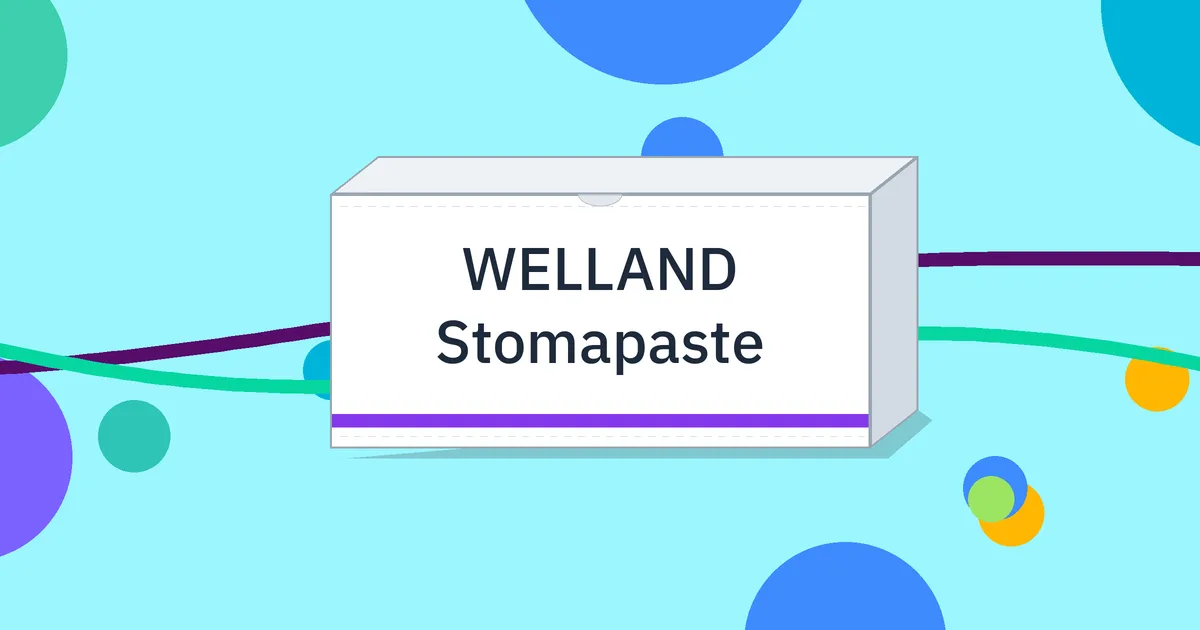 Symbolbild: Packung mit der Aufschrift WELLAND Stomapaste (PZN 10146561) – Verfügbarkeit und Bezug in Apotheken in Frankfurt am Main