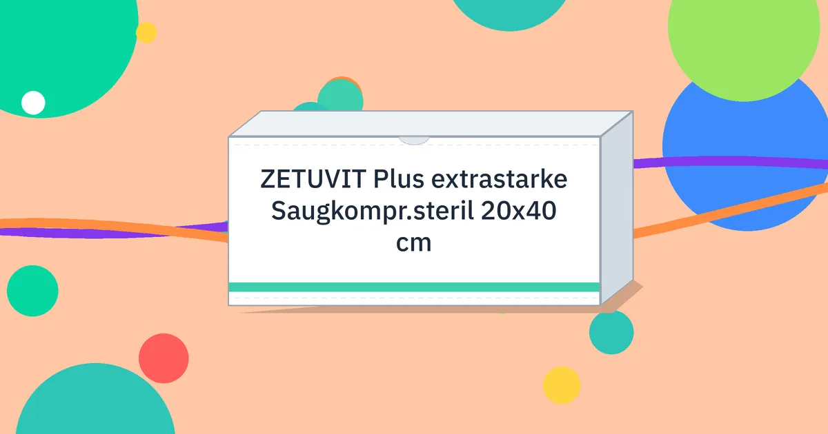 Symbolbild: Packung mit der Aufschrift ZETUVIT Plus extrastarke Saugkompr.steril 20x40 cm (PZN 11874914) – Verfügbarkeit und Bezug in Apotheken in Frankfurt am Main