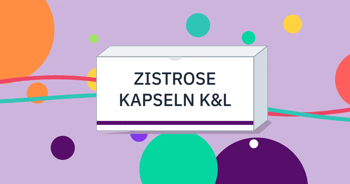 Symbolbild: Packung mit der Aufschrift ZISTROSE KAPSELN K&L (PZN 16900852) – Verfügbarkeit und Bezug in Apotheken in Frankfurt am Main