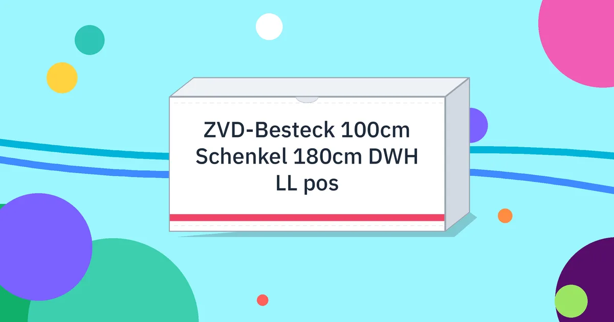 Symbolbild: Packung mit der Aufschrift ZVD-Besteck 100cm Schenkel 180cm DWH LL pos (PZN 17487242) – Verfügbarkeit und Bezug in Apotheken in Frankfurt am Main