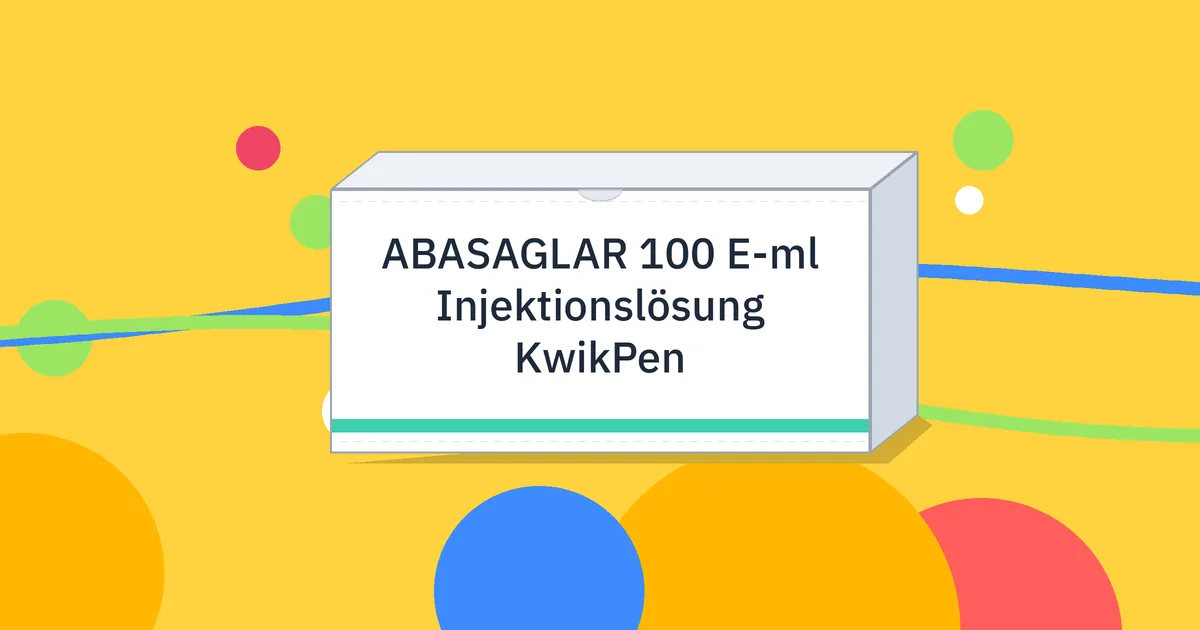 Symbolbild: Packung mit der Aufschrift ABASAGLAR 100 E-ml Injektionslösung KwikPen (PZN 09290123) – Verfügbarkeit und Bezug in Apotheken in Frankfurt am Main
