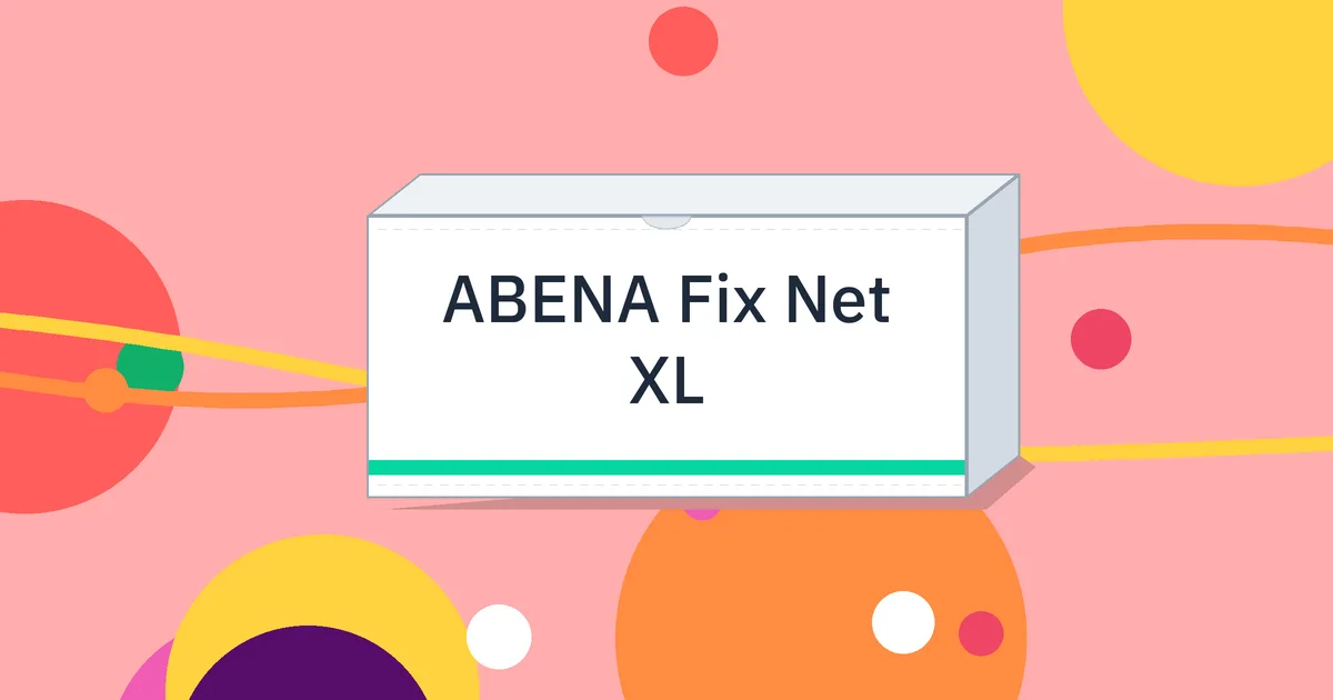Symbolbild: Packung mit der Aufschrift ABENA Fix Net XL (PZN 18161560) – Verfügbarkeit und Bezug in Apotheken in Frankfurt am Main