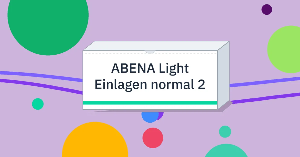 Symbolbild: Packung mit der Aufschrift ABENA Light Einlagen normal 2 (PZN 13702436) – Verfügbarkeit und Bezug in Apotheken in Frankfurt am Main