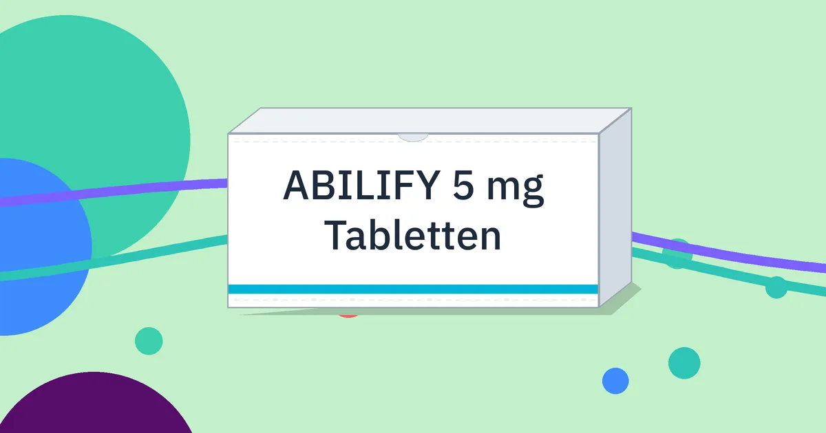 Symbolbild: Packung mit der Aufschrift ABILIFY 5 mg Tabletten (PZN 06080098) – Verfügbarkeit und Bezug in Apotheken in Frankfurt am Main