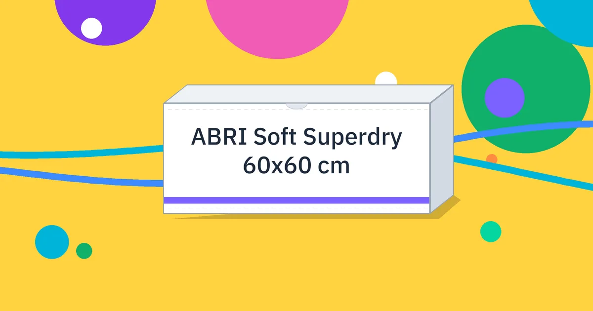 Symbolbild: Packung mit der Aufschrift ABRI Soft Superdry 60x60 cm (PZN 04972846) – Verfügbarkeit und Bezug in Apotheken in Frankfurt am Main
