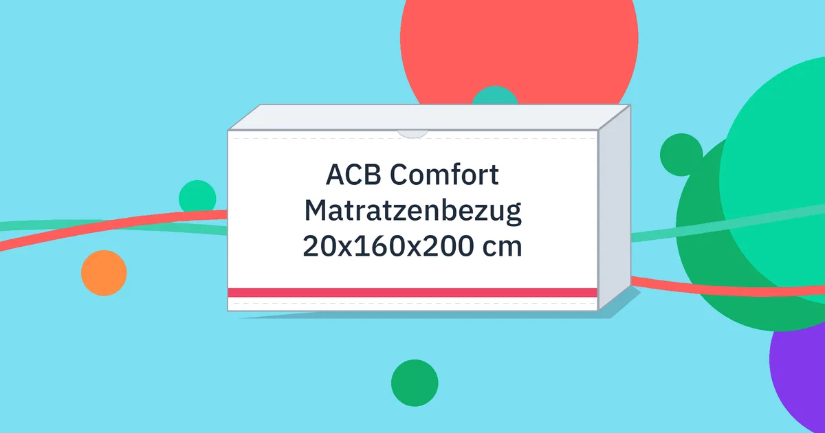 Symbolbild: Packung mit der Aufschrift ACB Comfort Matratzenbezug 20x160x200 cm (PZN 04117236) – Verfügbarkeit und Bezug in Apotheken in Frankfurt am Main