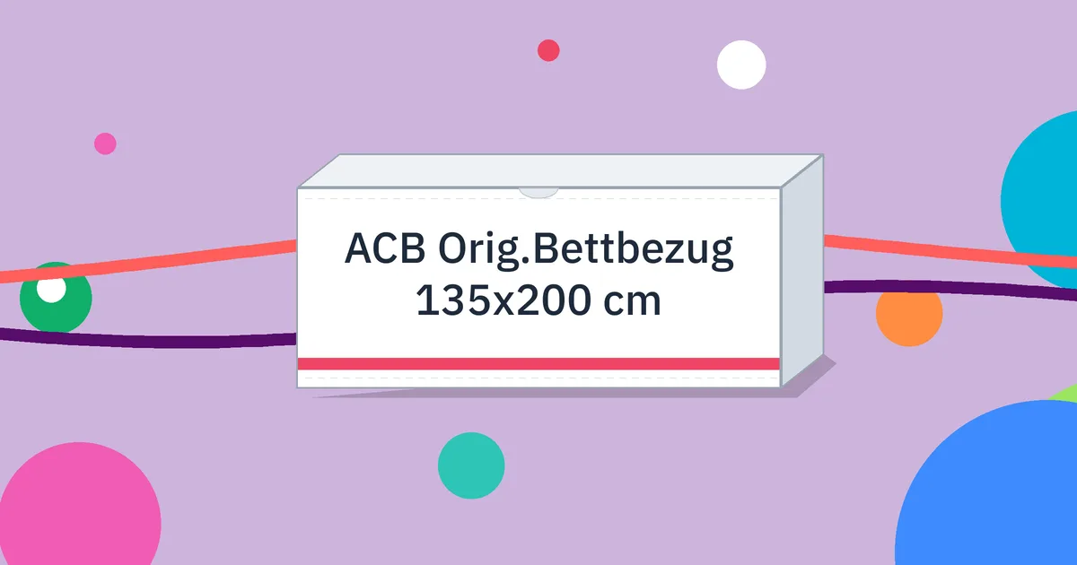 Symbolbild: Packung mit der Aufschrift ACB Orig.Bettbezug 135x200 cm (PZN 11664513) – Verfügbarkeit und Bezug in Apotheken in Frankfurt am Main