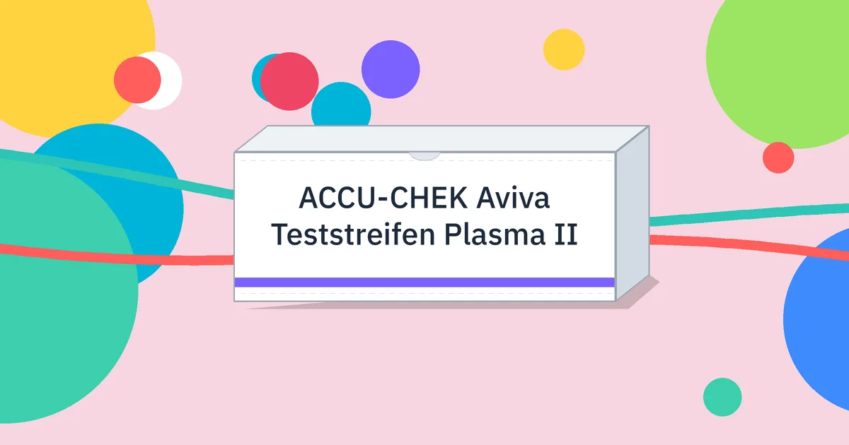 Symbolbild: Packung mit der Aufschrift ACCU-CHEK Aviva Teststreifen Plasma II (PZN 18224332) – Verfügbarkeit und Bezug in Apotheken in Frankfurt am Main