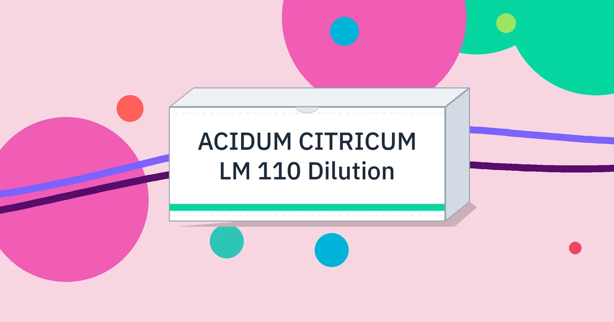 Symbolbild: Packung mit der Aufschrift ACIDUM CITRICUM LM 110 Dilution (PZN 13274147) – Verfügbarkeit und Bezug in Apotheken in Frankfurt am Main