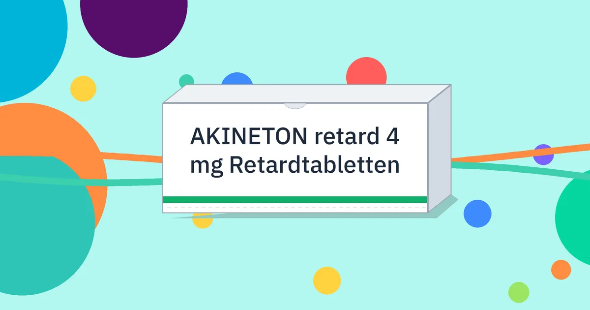 Symbolbild: Packung mit der Aufschrift AKINETON retard 4 mg Retardtabletten (PZN 01607744) – Verfügbarkeit und Bezug in Apotheken in Frankfurt am Main