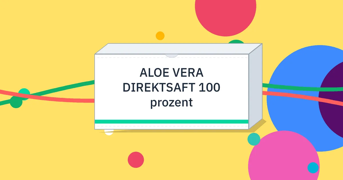 Symbolbild: Packung mit der Aufschrift ALOE VERA DIREKTSAFT 100 prozent (PZN 13247512) – Verfügbarkeit und Bezug in Apotheken in Frankfurt am Main