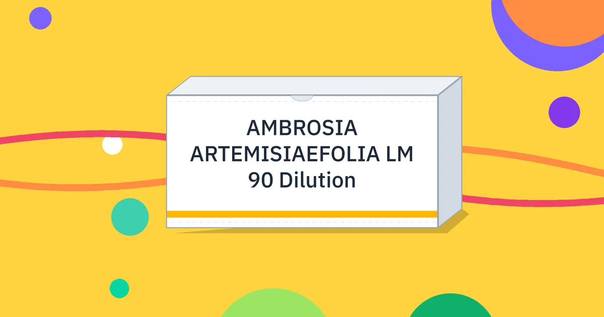 Symbolbild: Packung mit der Aufschrift AMBROSIA ARTEMISIAEFOLIA LM 90 Dilution (PZN 13318347) – Verfügbarkeit und Bezug in Apotheken in Frankfurt am Main