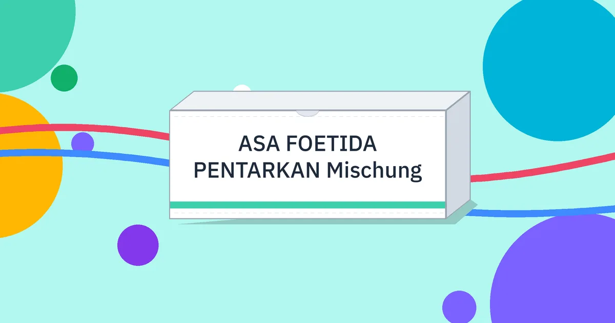 Symbolbild: Packung mit der Aufschrift ASA FOETIDA PENTARKAN Mischung (PZN 03216083) – Verfügbarkeit und Bezug in Apotheken in Frankfurt am Main
