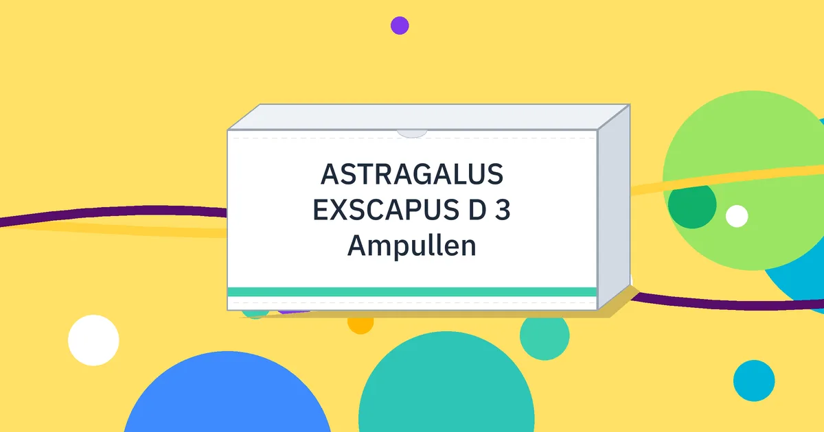 Symbolbild: Packung mit der Aufschrift ASTRAGALUS EXSCAPUS D 3 Ampullen (PZN 01618771) – Verfügbarkeit und Bezug in Apotheken in Frankfurt am Main