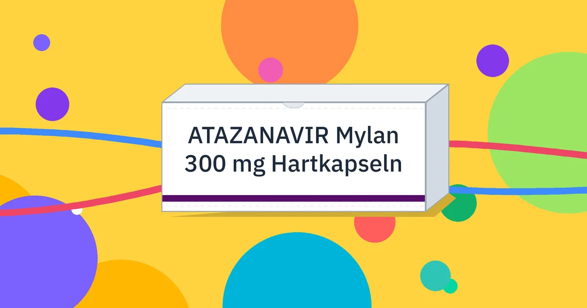 Symbolbild: Packung mit der Aufschrift ATAZANAVIR Mylan 300 mg Hartkapseln (PZN 14408897) – Verfügbarkeit und Bezug in Apotheken in Frankfurt am Main
