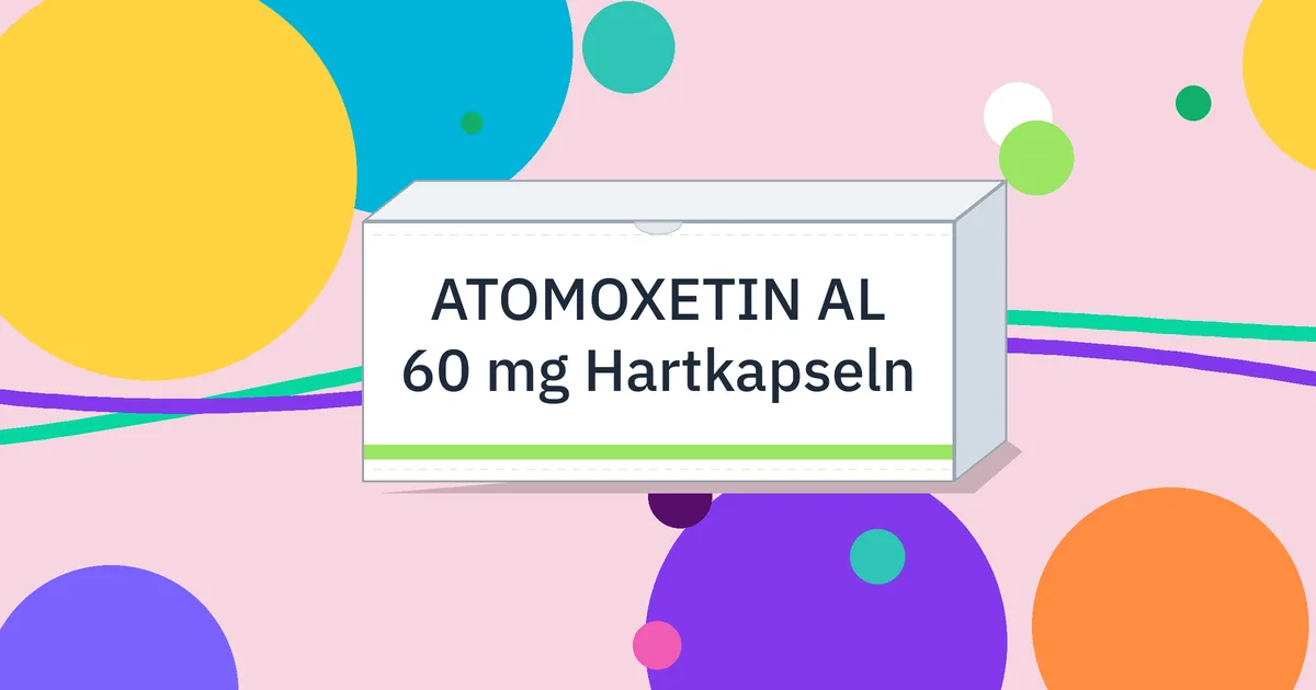 Symbolbild: Packung mit der Aufschrift ATOMOXETIN AL 60 mg Hartkapseln (PZN 14374023) – Verfügbarkeit und Bezug in Apotheken in Frankfurt am Main
