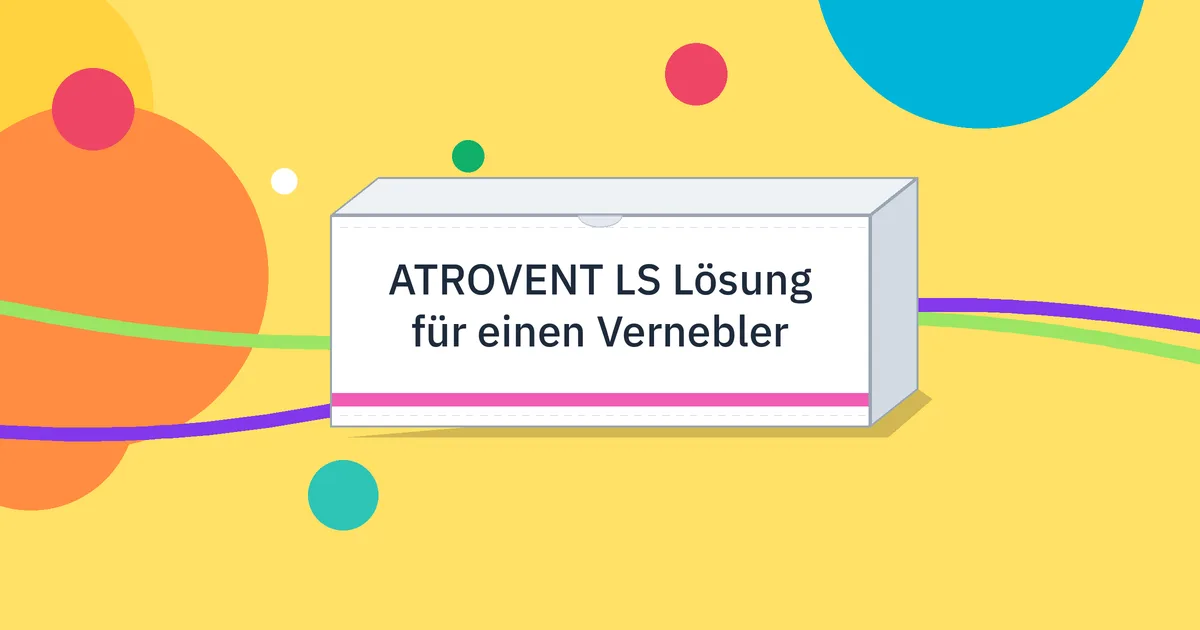 Symbolbild: Packung mit der Aufschrift ATROVENT LS Lösung für einen Vernebler (PZN 03529793) – Verfügbarkeit und Bezug in Apotheken in Frankfurt am Main