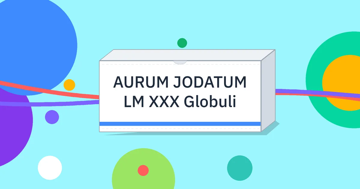 Symbolbild: Packung mit der Aufschrift AURUM JODATUM LM XXX Globuli (PZN 04502141) – Verfügbarkeit und Bezug in Apotheken in Frankfurt am Main