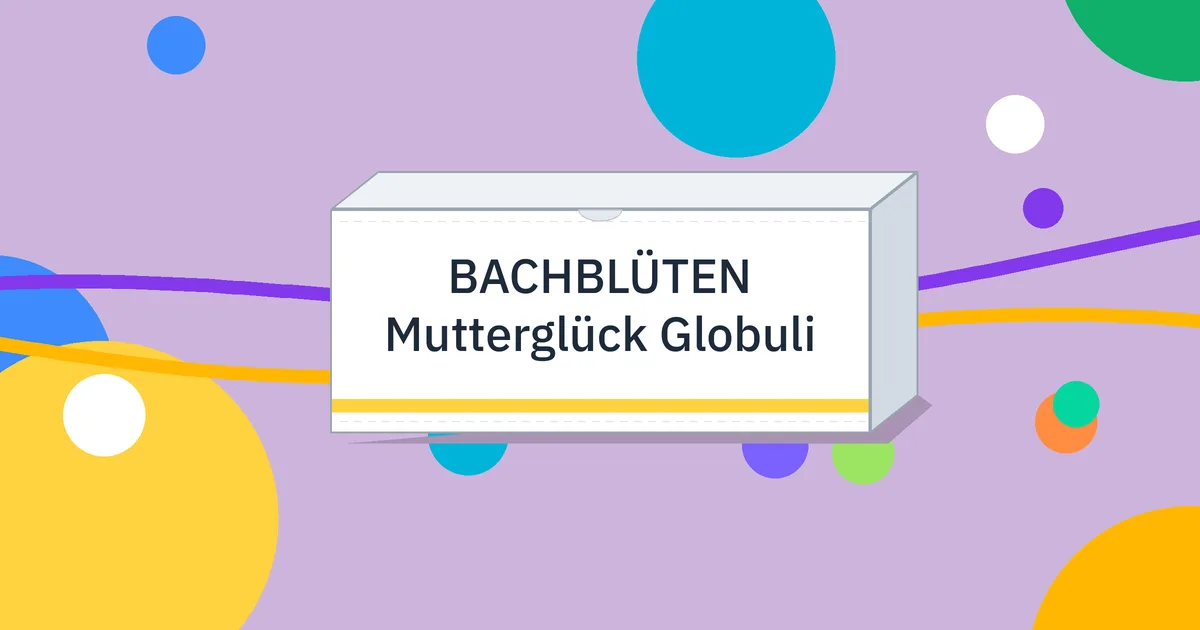 Symbolbild: Packung mit der Aufschrift BACHBLÜTEN Mutterglück Globuli (PZN 10531678) – Verfügbarkeit und Bezug in Apotheken in Frankfurt am Main