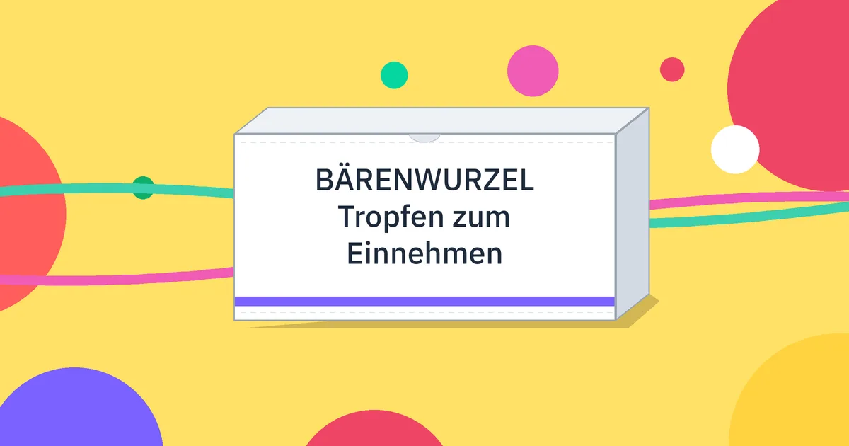 Symbolbild: Packung mit der Aufschrift BÄRENWURZEL Tropfen zum Einnehmen (PZN 11866263) – Verfügbarkeit und Bezug in Apotheken in Frankfurt am Main