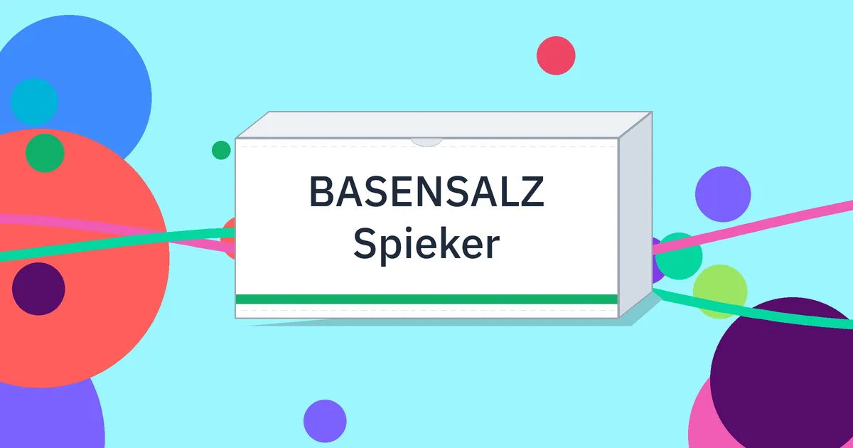 Symbolbild: Packung mit der Aufschrift BASENSALZ Spieker (PZN 17970346) – Verfügbarkeit und Bezug in Apotheken in Frankfurt am Main