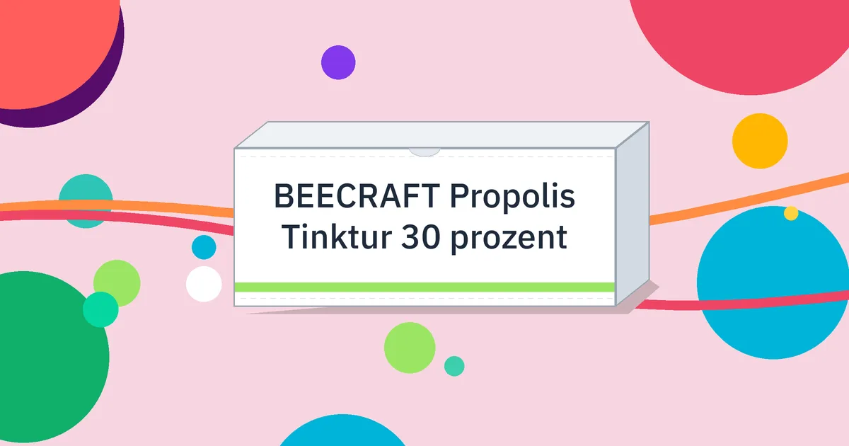 Symbolbild: Packung mit der Aufschrift BEECRAFT Propolis Tinktur 30 prozent (PZN 19659888) – Verfügbarkeit und Bezug in Apotheken in Frankfurt am Main