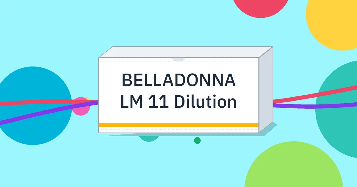Symbolbild: Packung mit der Aufschrift BELLADONNA LM 11 Dilution (PZN 12791159) – Verfügbarkeit und Bezug in Apotheken in Frankfurt am Main