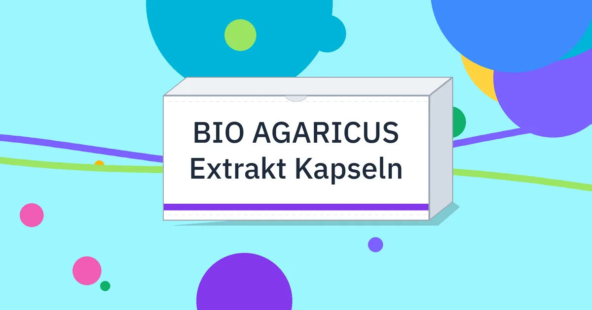 Symbolbild: Packung mit der Aufschrift BIO AGARICUS Extrakt Kapseln (PZN 11552122) – Verfügbarkeit und Bezug in Apotheken in Frankfurt am Main