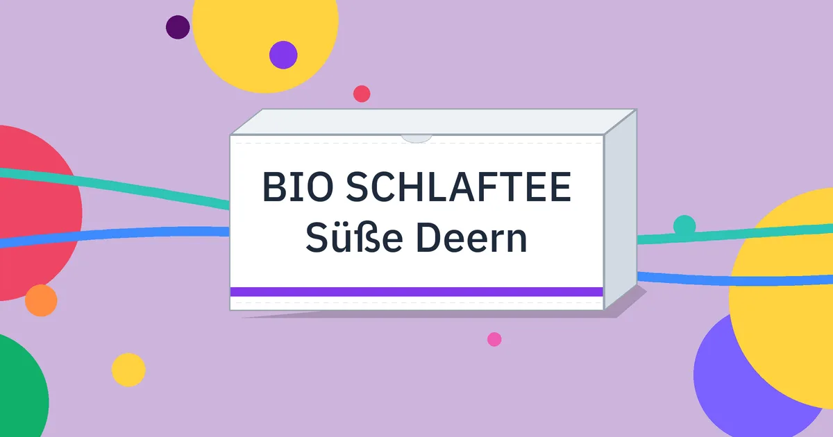 Symbolbild: Packung mit der Aufschrift BIO SCHLAFTEE Süße Deern (PZN 18028884) – Verfügbarkeit und Bezug in Apotheken in Frankfurt am Main