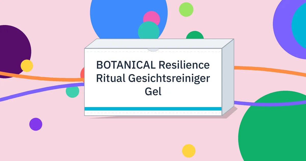 Symbolbild: Packung mit der Aufschrift BOTANICAL Resilience Ritual Gesichtsreiniger Gel (PZN 19927739) – Verfügbarkeit und Bezug in Apotheken in Frankfurt am Main