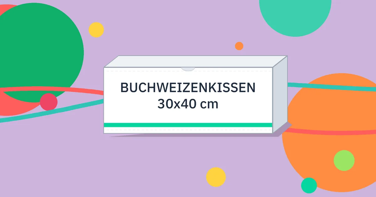 Symbolbild: Packung mit der Aufschrift BUCHWEIZENKISSEN 30x40 cm (PZN 00211814) – Verfügbarkeit und Bezug in Apotheken in Frankfurt am Main
