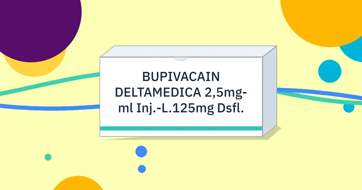 Symbolbild: Packung mit der Aufschrift BUPIVACAIN DELTAMEDICA 2,5mg-ml Inj.-L.125mg Dsfl. (PZN 09219846) – Verfügbarkeit und Bezug in Apotheken in Frankfurt am Main