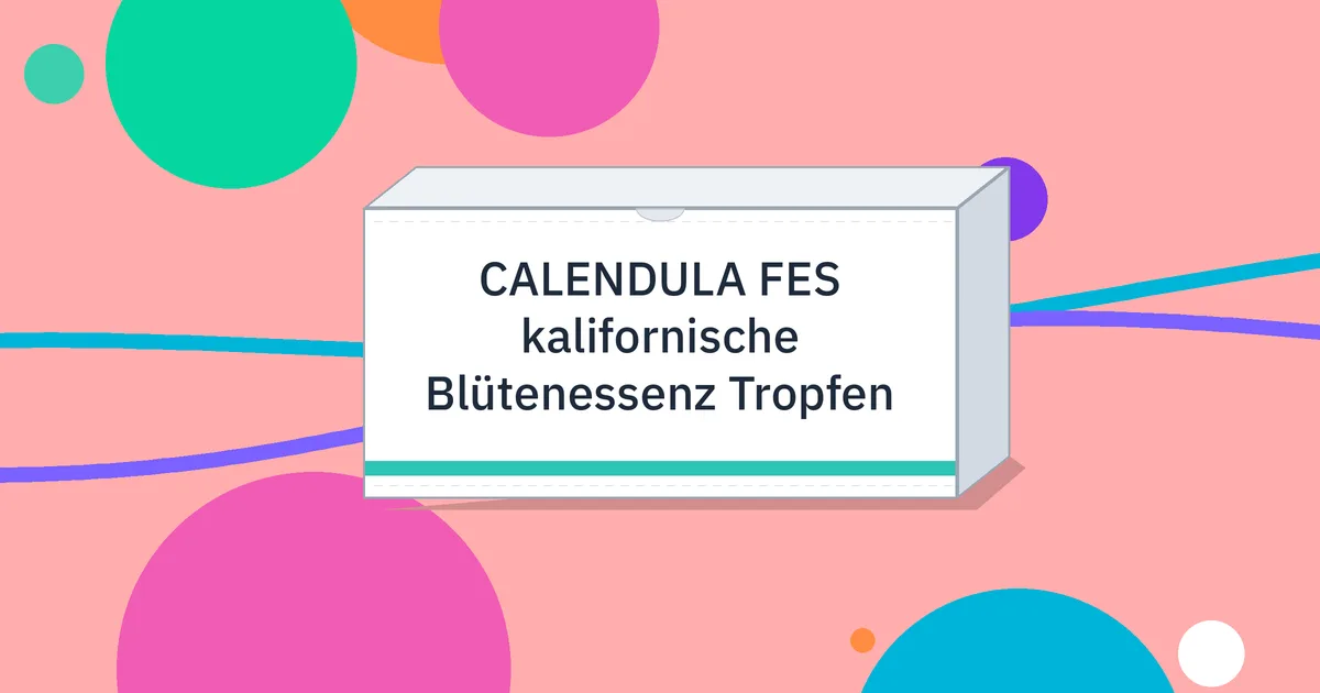 Symbolbild: Packung mit der Aufschrift CALENDULA FES kalifornische Blütenessenz Tropfen (PZN 09172027) – Verfügbarkeit und Bezug in Apotheken in Frankfurt am Main