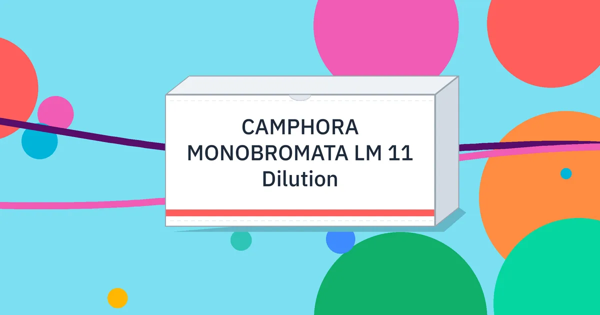 Symbolbild: Packung mit der Aufschrift CAMPHORA MONOBROMATA LM 11 Dilution (PZN 13412023) – Verfügbarkeit und Bezug in Apotheken in Frankfurt am Main