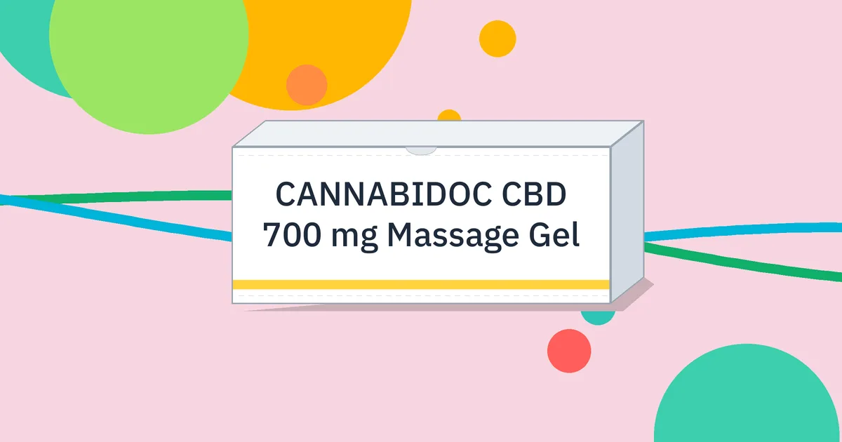 Symbolbild: Packung mit der Aufschrift CANNABIDOC CBD 700 mg Massage Gel (PZN 20037867) – Verfügbarkeit und Bezug in Apotheken in Frankfurt am Main