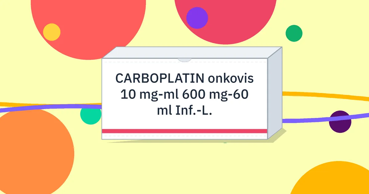 Symbolbild: Packung mit der Aufschrift CARBOPLATIN onkovis 10 mg-ml 600 mg-60 ml Inf.-L. (PZN 00357400) – Verfügbarkeit und Bezug in Apotheken in Frankfurt am Main