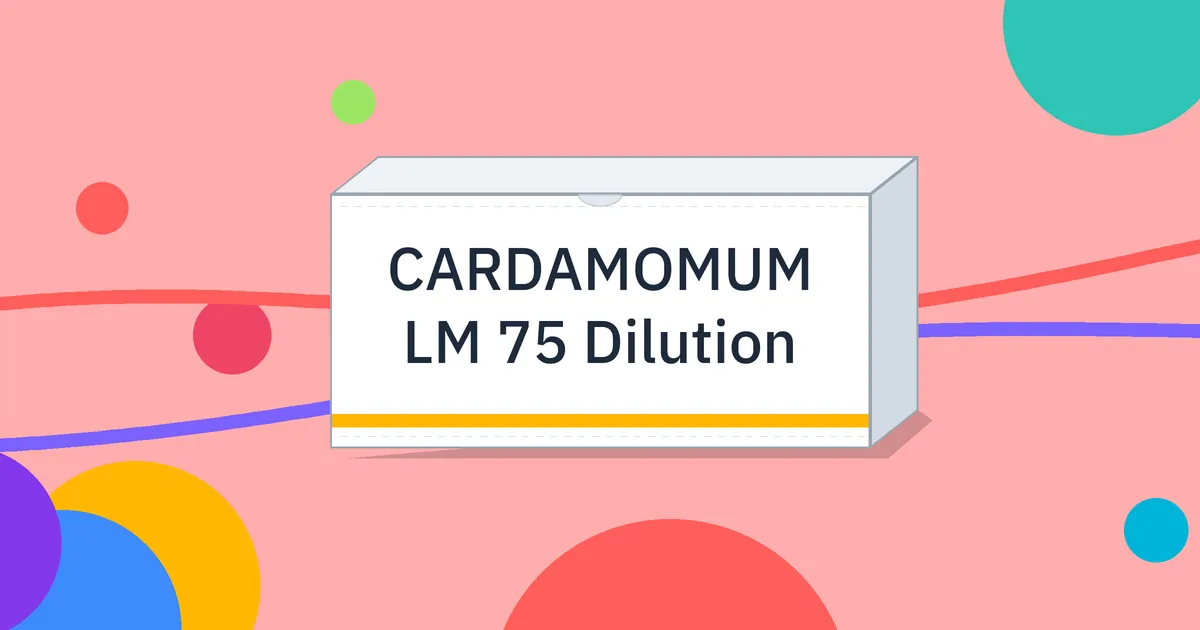 Symbolbild: Packung mit der Aufschrift CARDAMOMUM LM 75 Dilution (PZN 13429880) – Verfügbarkeit und Bezug in Apotheken in Frankfurt am Main