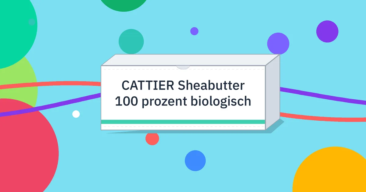 Symbolbild: Packung mit der Aufschrift CATTIER Sheabutter 100 prozent biologisch (PZN 09282276) – Verfügbarkeit und Bezug in Apotheken in Frankfurt am Main