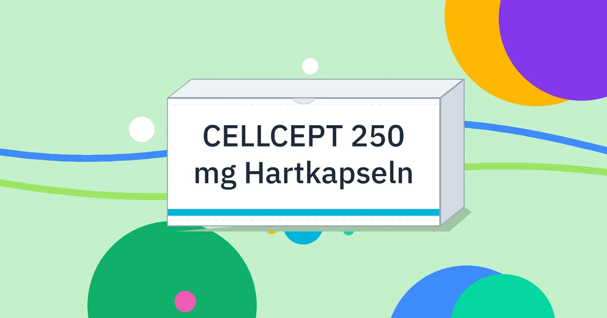 Symbolbild: Packung mit der Aufschrift CELLCEPT 250 mg Hartkapseln (PZN 15434112) – Verfügbarkeit und Bezug in Apotheken in Frankfurt am Main
