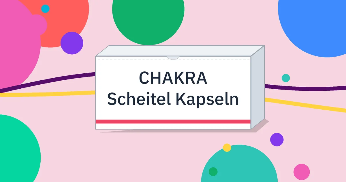 Symbolbild: Packung mit der Aufschrift CHAKRA Scheitel Kapseln (PZN 03397015) – Verfügbarkeit und Bezug in Apotheken in Frankfurt am Main