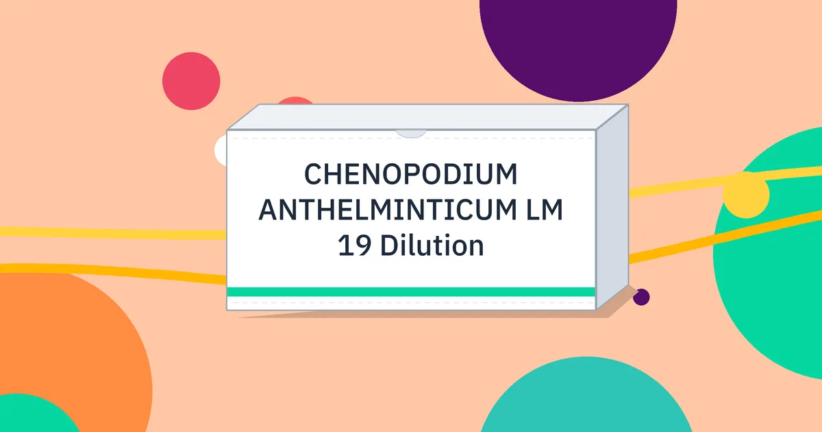 Symbolbild: Packung mit der Aufschrift CHENOPODIUM ANTHELMINTICUM LM 19 Dilution (PZN 13440887) – Verfügbarkeit und Bezug in Apotheken in Frankfurt am Main