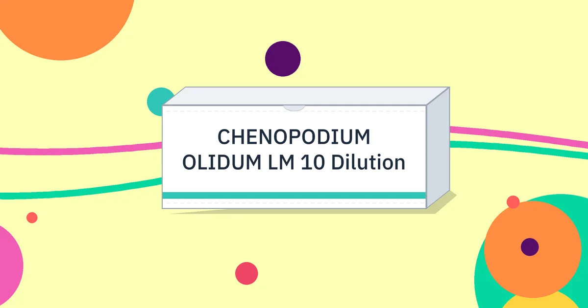 Symbolbild: Packung mit der Aufschrift CHENOPODIUM OLIDUM LM 10 Dilution (PZN 13441243) – Verfügbarkeit und Bezug in Apotheken in Frankfurt am Main