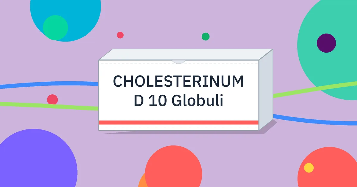 Symbolbild: Packung mit der Aufschrift CHOLESTERINUM D 10 Globuli (PZN 02801603) – Verfügbarkeit und Bezug in Apotheken in Frankfurt am Main
