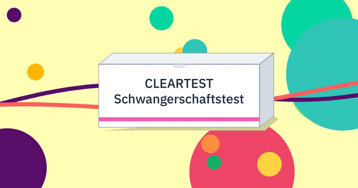 Symbolbild: Packung mit der Aufschrift CLEARTEST Schwangerschaftstest (PZN 10837503) – Verfügbarkeit und Bezug in Apotheken in Frankfurt am Main