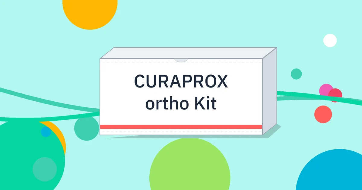 Symbolbild: Packung mit der Aufschrift CURAPROX ortho Kit (PZN 19393746) – Verfügbarkeit und Bezug in Apotheken in Frankfurt am Main
