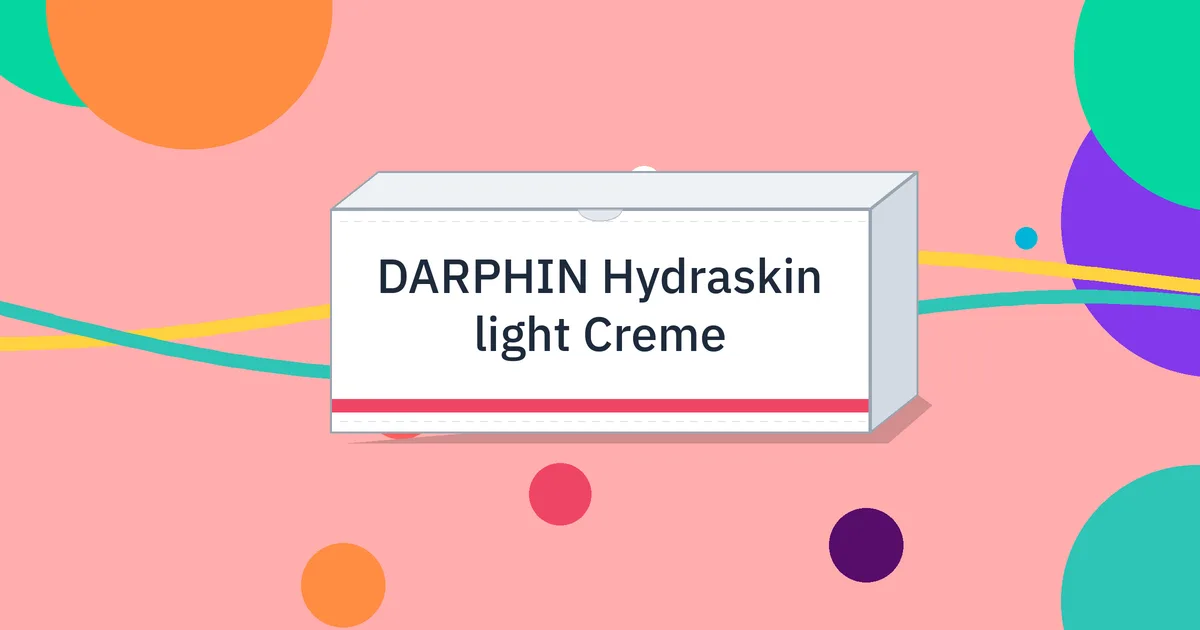 Symbolbild: Packung mit der Aufschrift DARPHIN Hydraskin light Creme (PZN 18240495) – Verfügbarkeit und Bezug in Apotheken in Frankfurt am Main